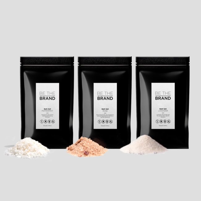 Private White Label Bath Salt Sample Pack